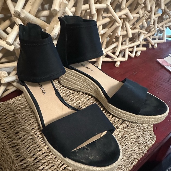 Moda Spana | Shoes | Moda Spana Black Espadrille Sandals | Poshmark